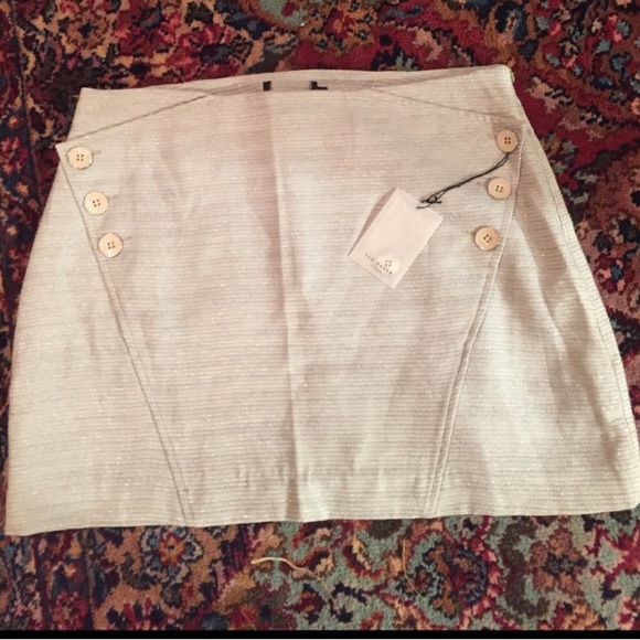 Ted Baker London | Skirts | Ted Baker London Metallic Sparklecream ...